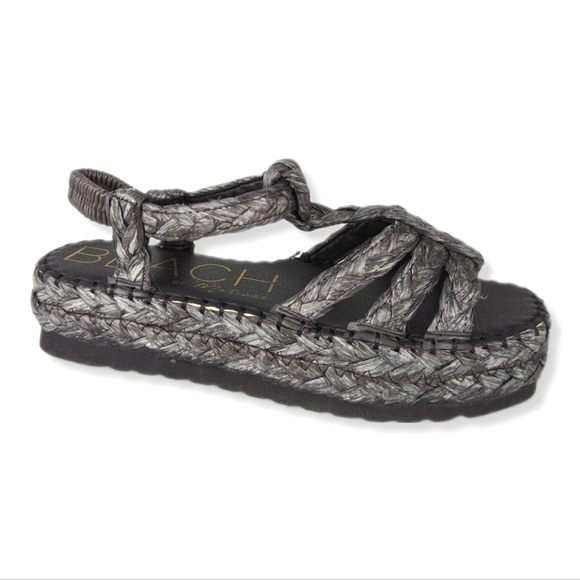 Matisse | Shoes | Beach By Matisse North Shore Black Raffia Platform ...